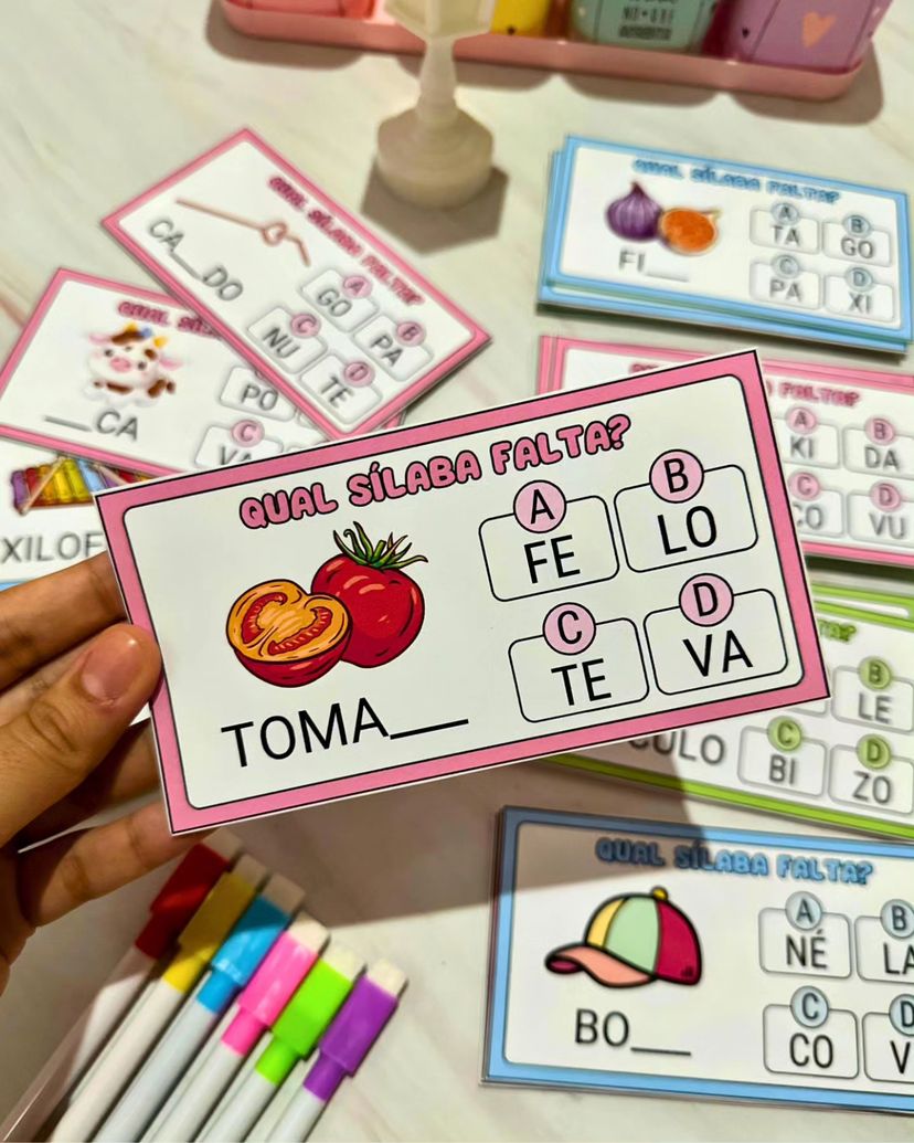 Assinale a sílaba – Espaço Pedagógico Encantar